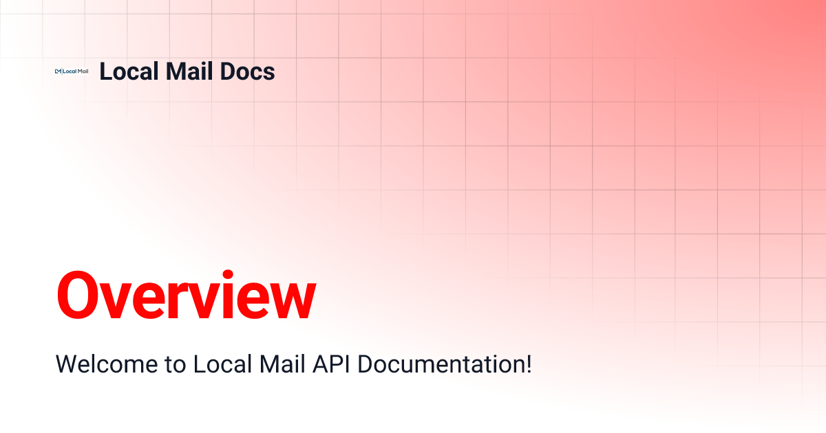 Overview | Local Mail Docs